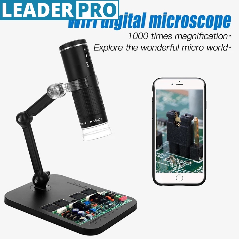 HD 1000X Digital Microscope LED USB WiFi Microscope Mobile Phone ...