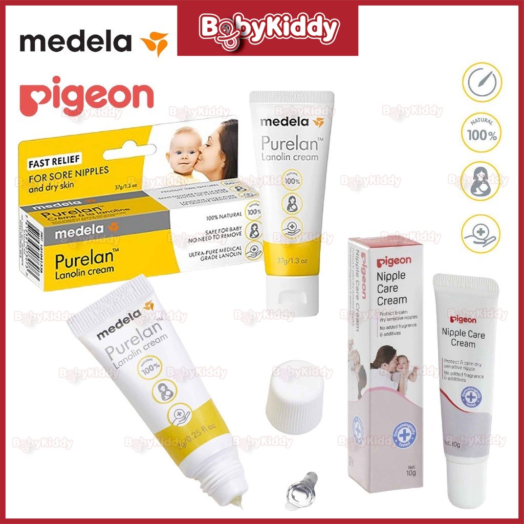 Medela | Pigeon Purelan Nipple Cream | Nipple Care Cream | (7g/10g/35g ...