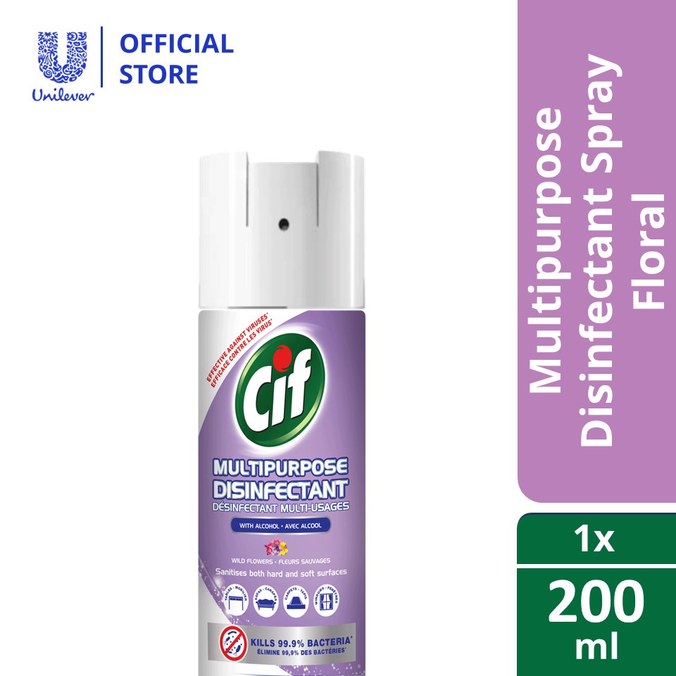 Cif Multipurpose Disinfectant Spray Floral 200ml | Shopee Singapore