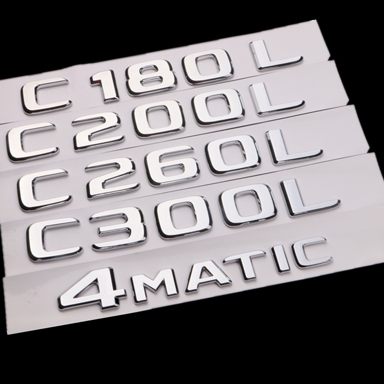 Mercedes-benz C180L C200L C220L C260L C300L 4MATIC Car Logo Word Logo Tail Logo Rear Logo ...