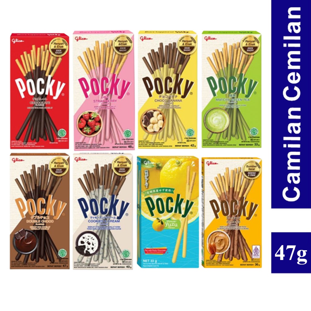 Glico Pocky Regular Chocolate Coated Biscuit Sticks 47 gr | Shopee ...