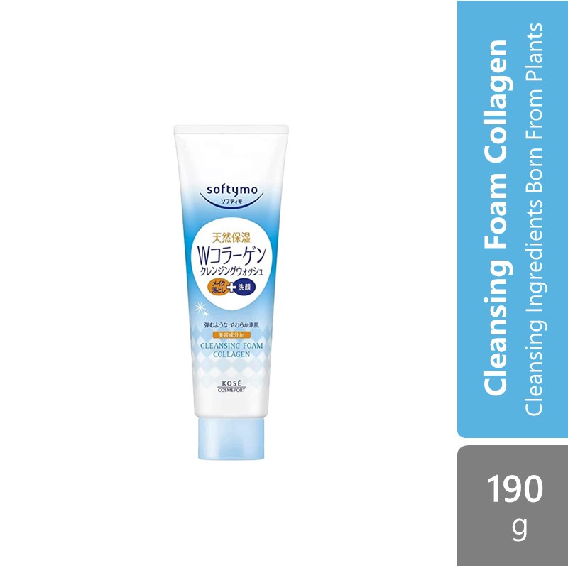 Kose Cosmeport Softymo Cleansing Foam 190g ( Collagen Hyaluronic Acid White ) | Shopee Singapore