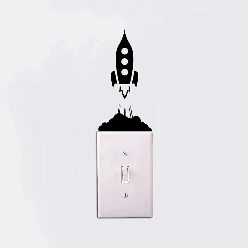 Switch Sticker Funny Sports Wall Glass Stickers Socket Paste Sticker ...