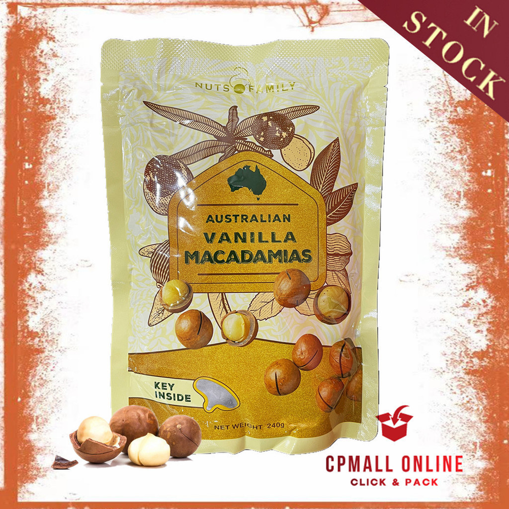 [Expiry Date: 06/2026] Nuts Family Australian Happy Nut Macadamias Vanilla 夏威夷果香草味 ( 240g ...