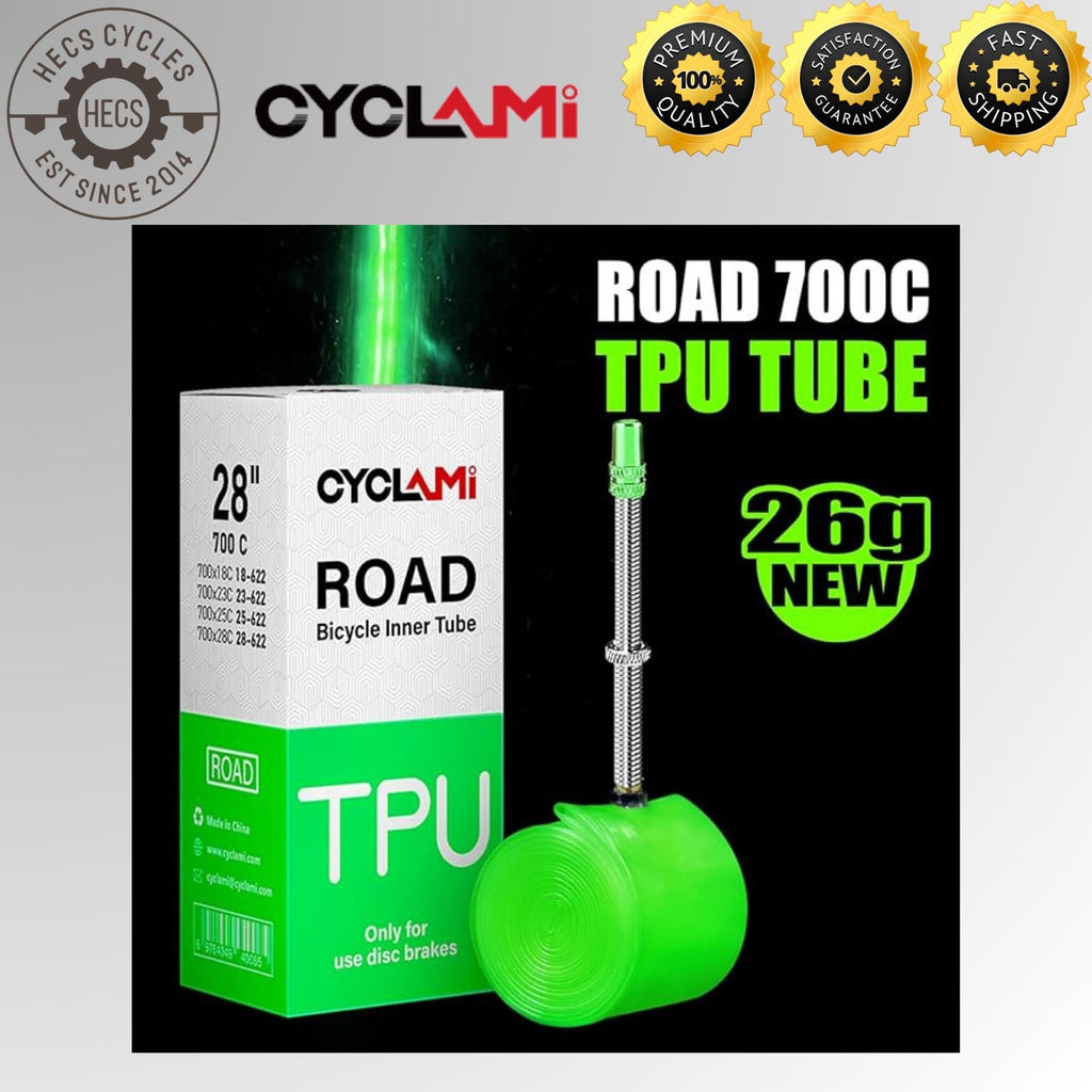 CYCLami Ultralight TPU Bike Inner Tube, 700 x 18/25/28/32, 26, 27.5, 29 ...