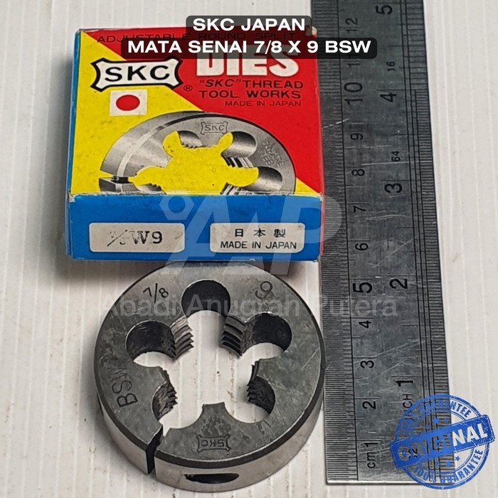 Mata Senai SKC JAPAN 7/8 x 9 BSW | Snai Snay Snei Dies Drat Bolt Made in Japan Original | Shopee ...