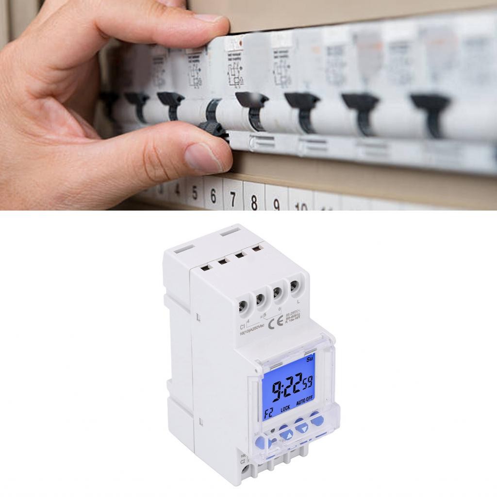 Allinit Timer Switch 7 Day Programmable Relay 8 On and Off Settings ...
