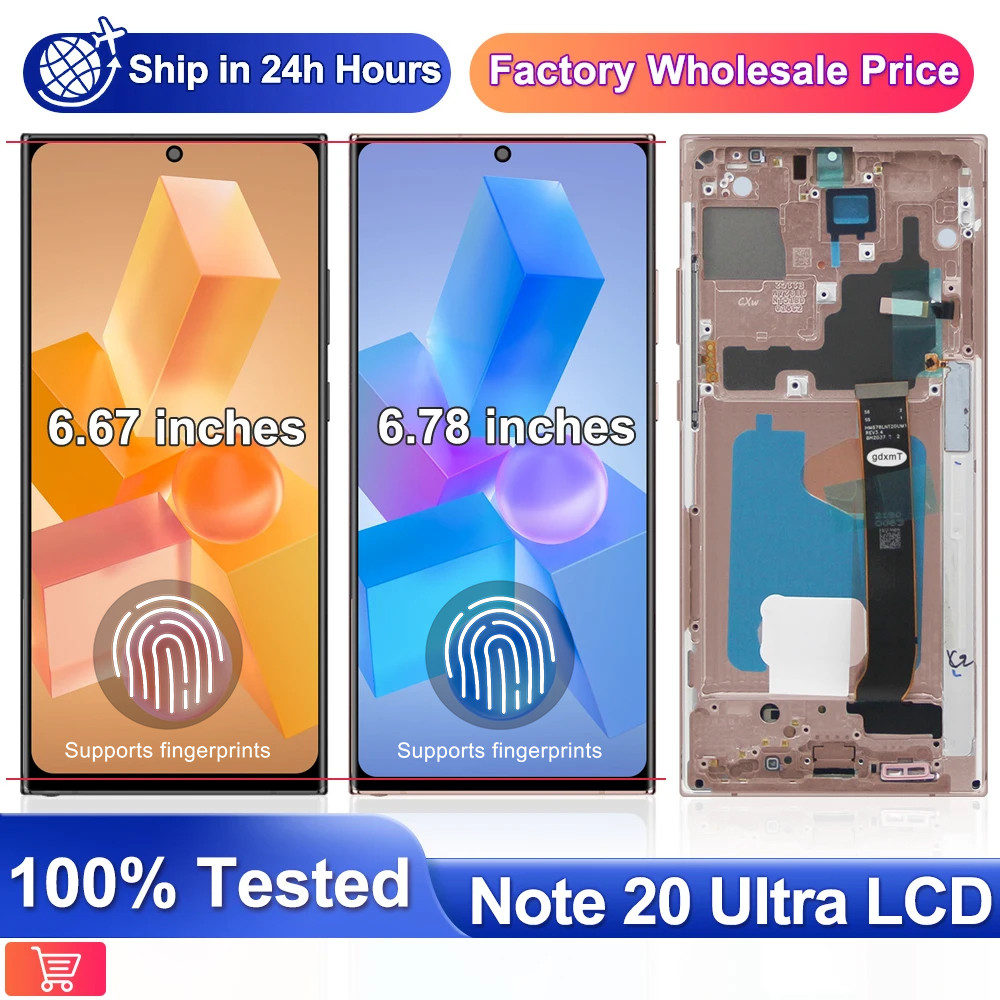 Super Amoled Note 20 Ultra Display For Samsung Galaxy Note 20 Ultra 5G ...