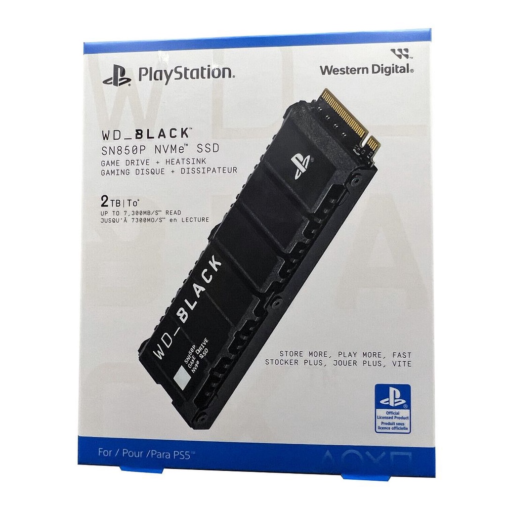 Western Digital 2TB WD_BLACK SN850P NVMe M.2 SSD for PS5 - w/ Heatsink ...