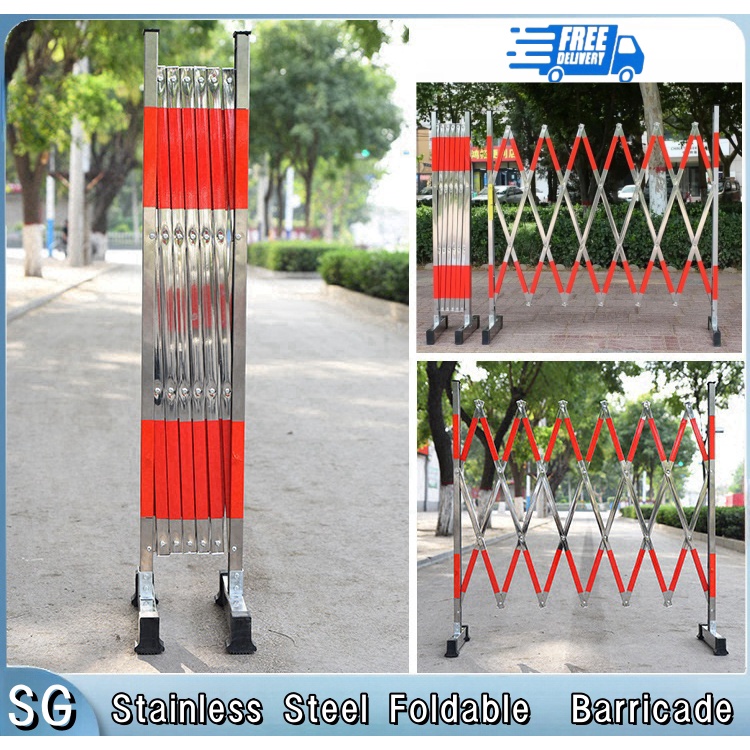[SG spot goods] Safety Barricade Traffic Fence 3m Stainless Steel ...