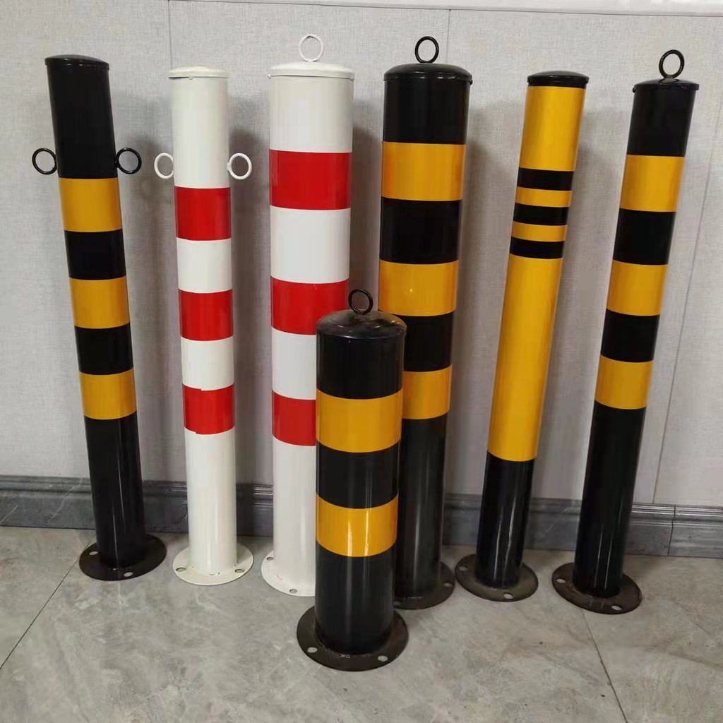 Car Parking Stopper steel pipe warning column road ground pile ...