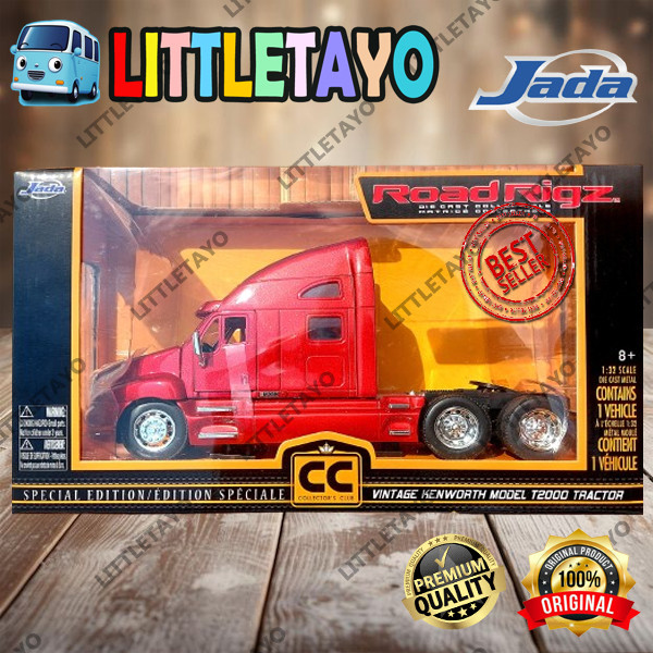 MERAH Jada Truck Scale 32 Vintage Kenworth Model T2000 Tracktor Red ...