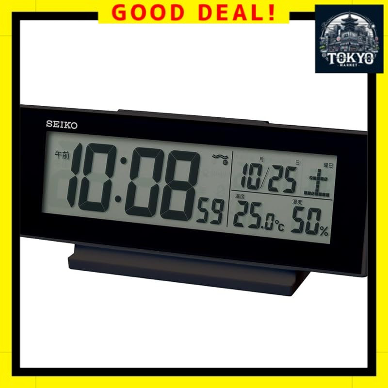 Seiko Digital Alarm Clock with Continuous Backlight, Radio-Controlled ...