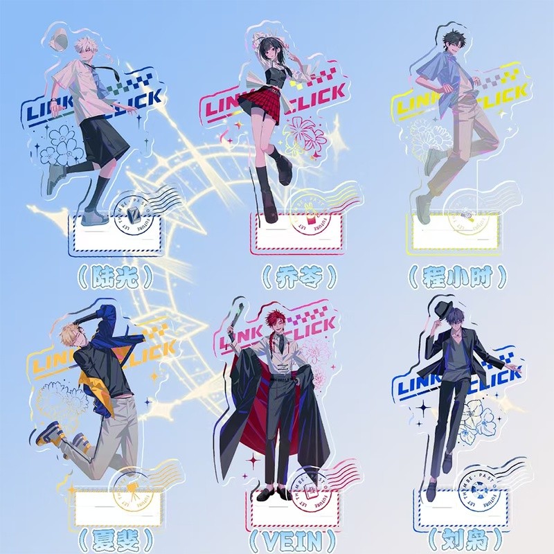 Link Click Lucas & Charles Transparent Cards Acrylic Standee 10cm Anime ...