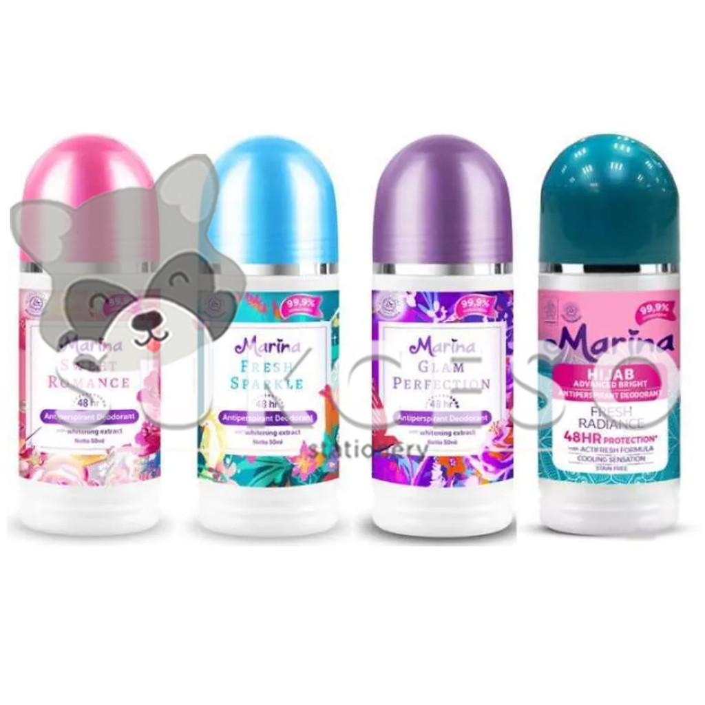 Marina Antiperspirant Deodorant 45ml - Roll On Deodorant | Shopee Singapore