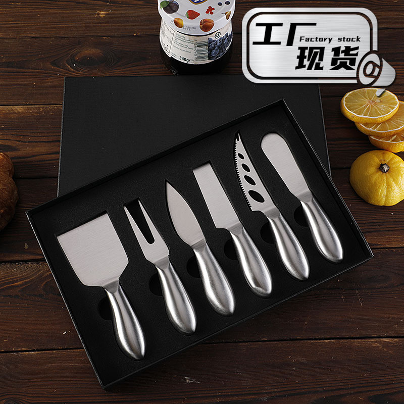 Factory Stock Stainless Steel Hollow Handle Cheese Knife Six-Piece Gift ...