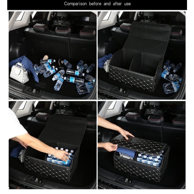 Foldable Car Boot Organizer - Waterproof, Spacious, Durable Material ...