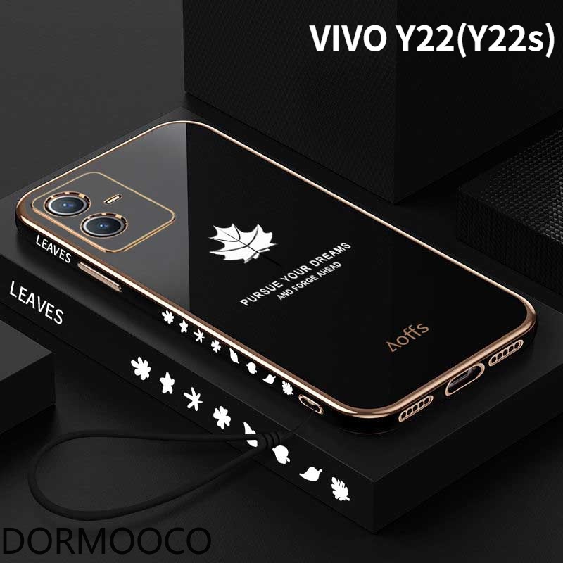 Case VIVO Y22 Y22s Soft Phone Case New Design Maple Leaf Back Cover For ...