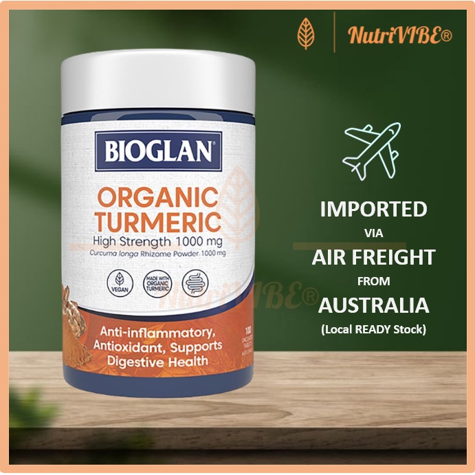[Ready SG Stock] Bioglan Superfoods Organic Turmeric 1000mg 100 / 250 ...