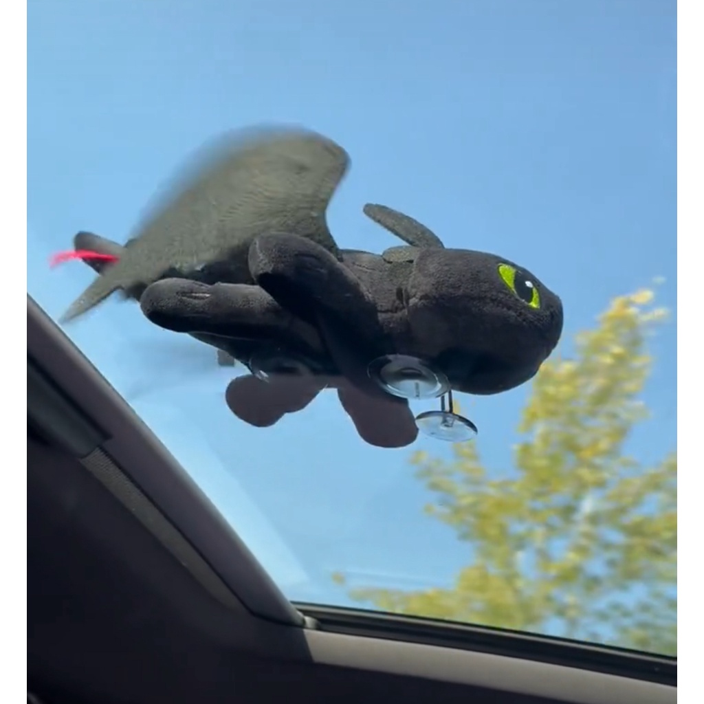 Toothless | decoration little flying doll motorcycle decoration doll ...