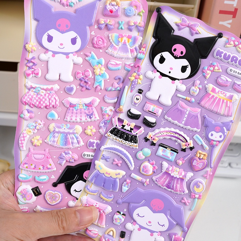 Kulomi Double-layer Three-dimensional Dress Up Stickers Children's ...