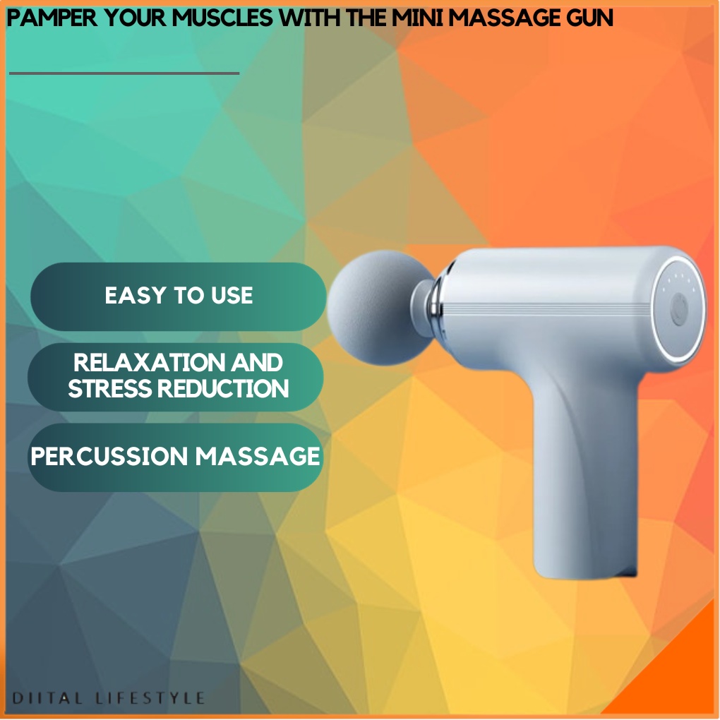 Portable Massager Handheld Percussion Fascia Massage Machine 6 Speeds ...