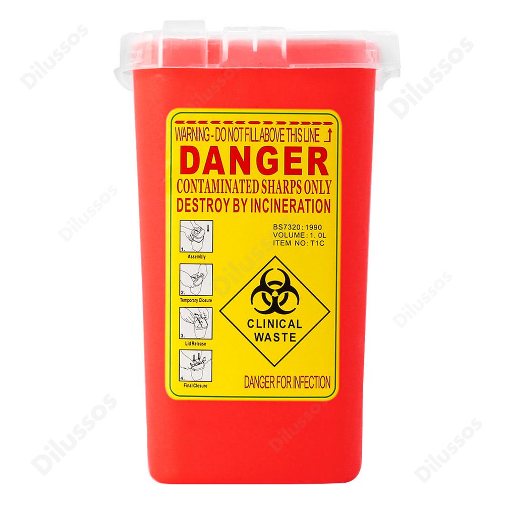 Sharp Container Box Tattoo Medical Biological Hazard Puncture Needle ...