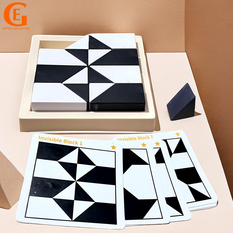 Building Block Toy Shape Puzzle Hiding Blocks Set Children Logical ...