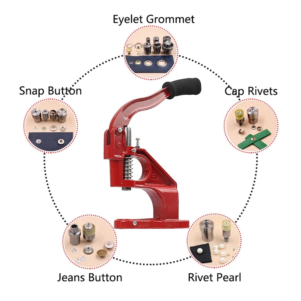 [szxflie3xh] Hand Press Grommet Machine Eyelet Grommet Machine for ...