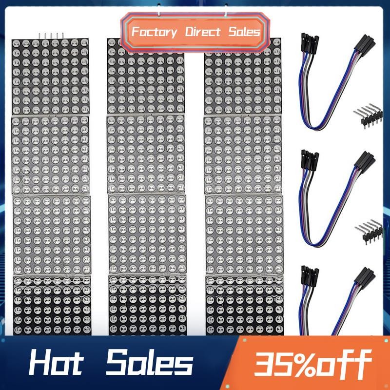 32X8 Dot Matrix LED Display Module 4 in 1 Common Cathode MCU Control ...