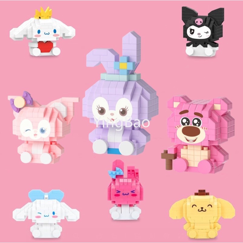 Kawaii Anime Micro Building Blocks 3D Puzzles Mini Cartoon Figures ...