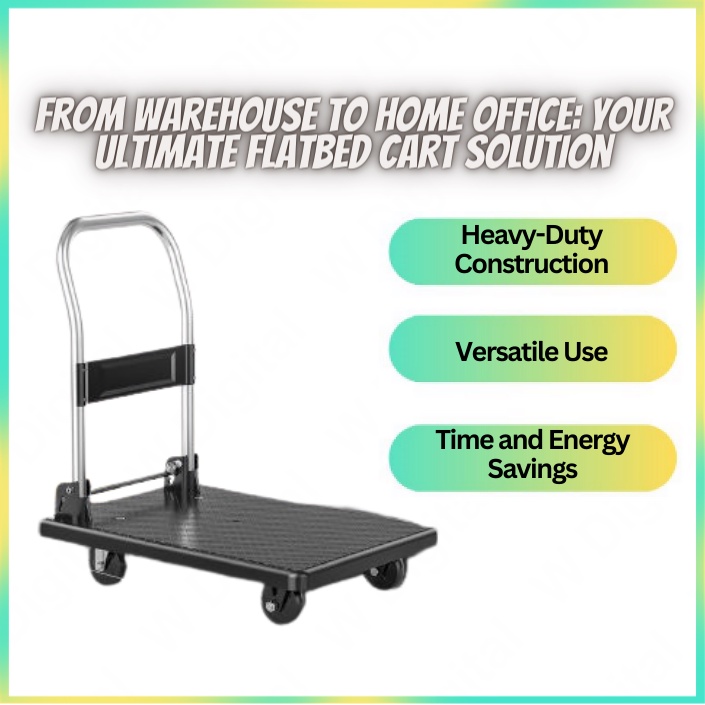 Trolley Folding Platform Cart Heavy Duty HandTruck Moving Push Flatbed ...