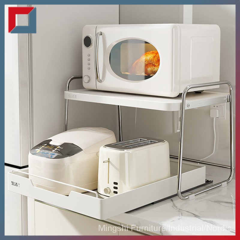 Microwave storage rack New rental kitchen countertop storage rack ...