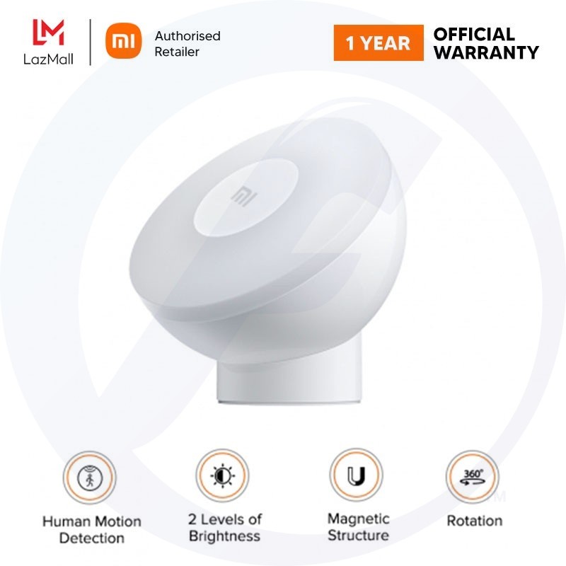 Xiaomi Mi Motion-Activated Night Light 2 | Magnetic Mount Human Body ...