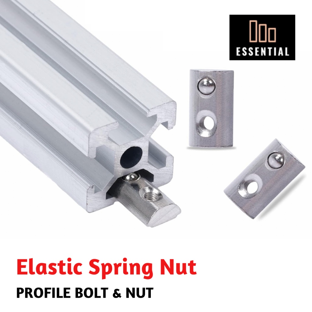 Elastic Spring Ball Nut Half Round Nut Aluminium Profile 2020 2040 3030 ...