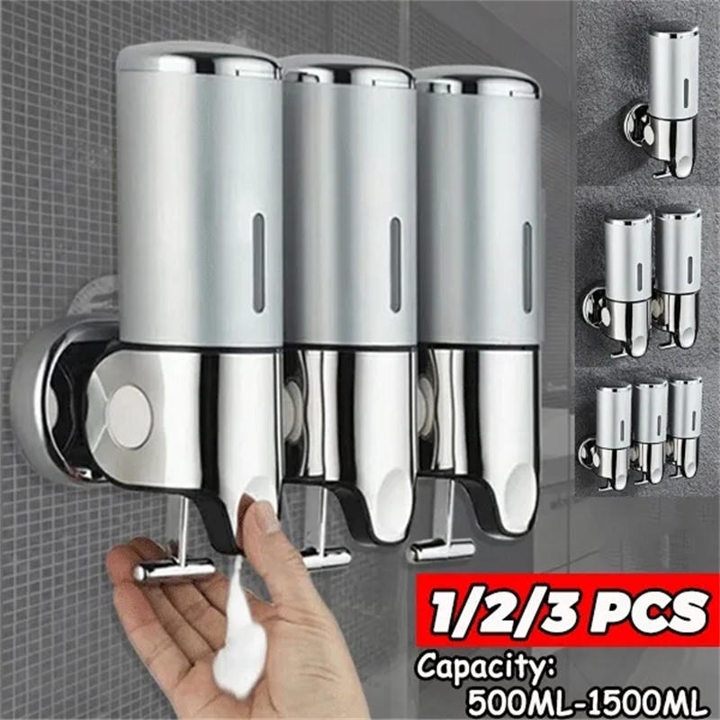 Bathroom Liquid Soap Dispenser Hand Sanitizer Dispenser Holder Wall ...