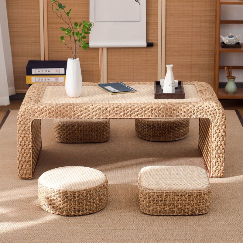 【Spot goods】Rattan Tatami Table Small Coffee Table Japanese Low Table ...