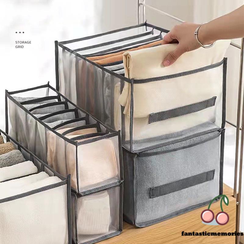 Grids Underwear Tudung Clothes Organiser Box Stackable Wardrobe Drawer ...