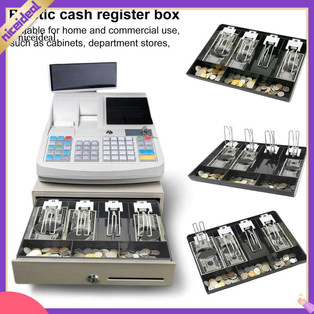 Cash Register Drawer Insert Tray with Multi Compartments Money Storage ...