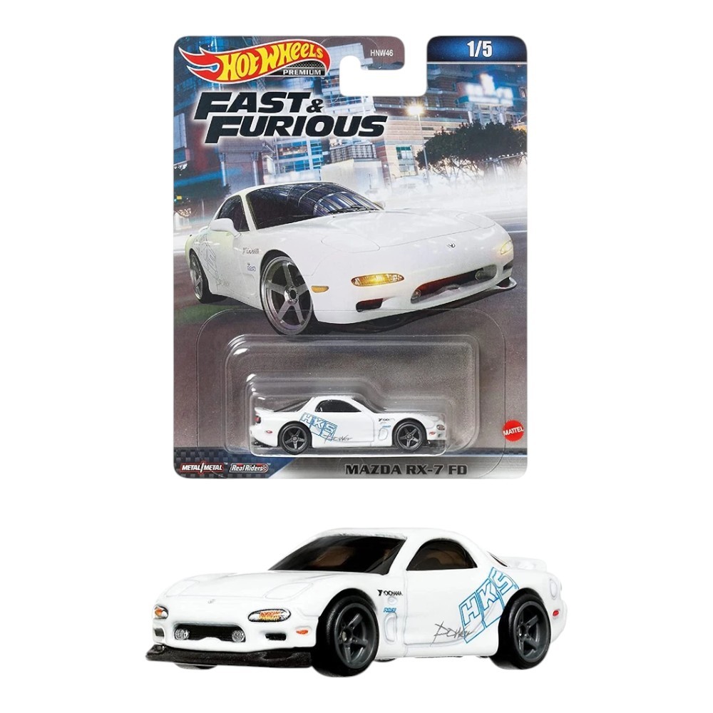 Hkd22 | Hot Wheels Premium FAST & FURIOUS MAZDA RX7 FD HKS - Racing Car ...