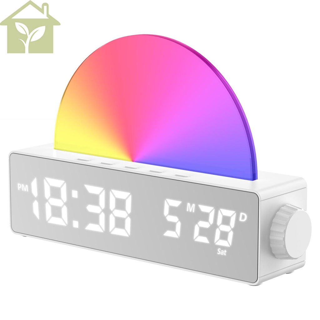 Sunrise Alarm Clock Touch Control Wake Up Light Dawn Simulator Alarm ...