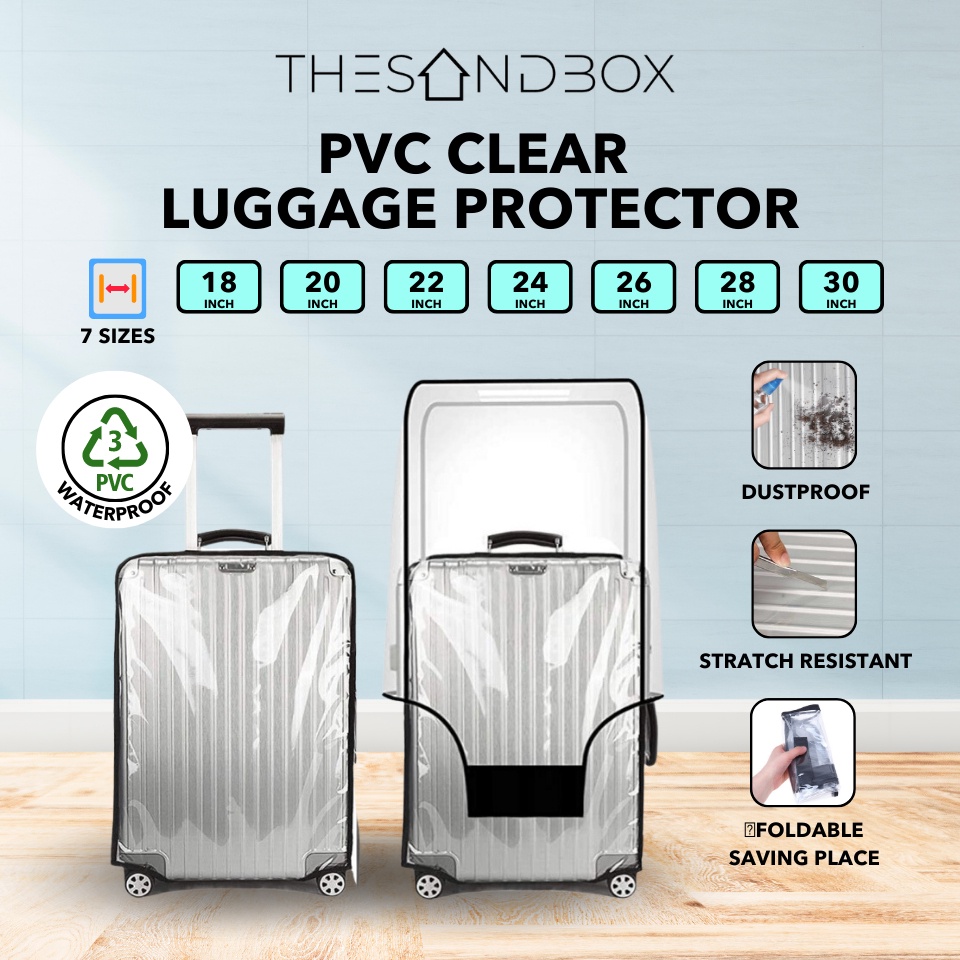 PVC Transparent Luggage Protector - Durable, Waterproof, and Travel ...
