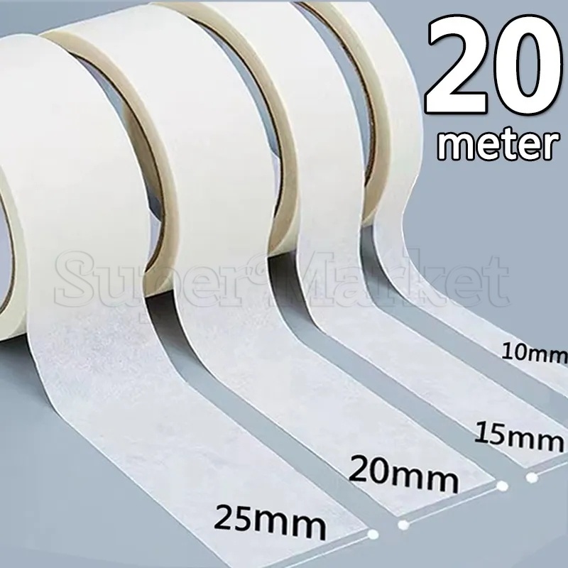 20M White Masking Tape / Residue-Free and Artisan Grade Wall Trim Tape ...