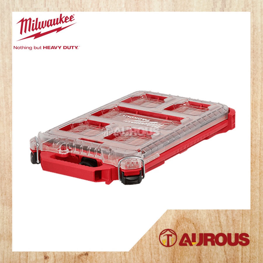 MILWAUKEE PACKOUT COMPACT LOW PROFILE ORGANIZER TOOL BOX (48-22-8436 ...