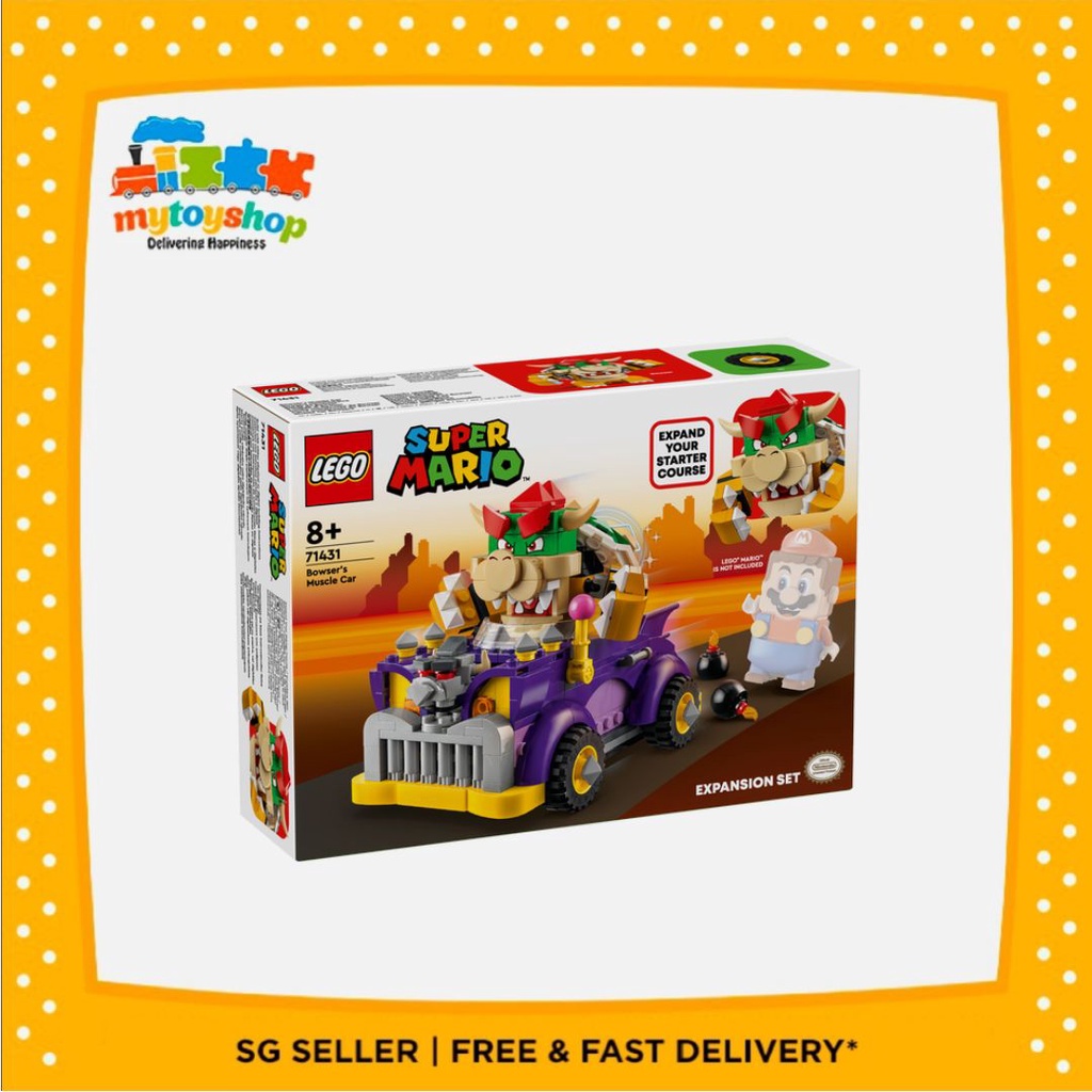 LEGO 71431 Super Mario Bowser's Muscle Car Expansion Set | Shopee Singapore