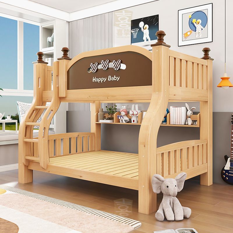 {Sg Sales} Double Decker Bed Frame Double Bed Loft Bed High Low Solid ...