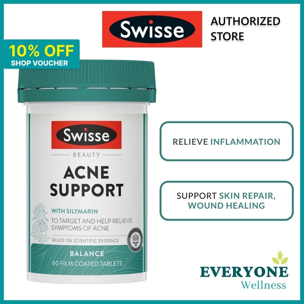 [Local Delivery] Swisse Beauty Acne Support l Reduce inflammation l 60 ...