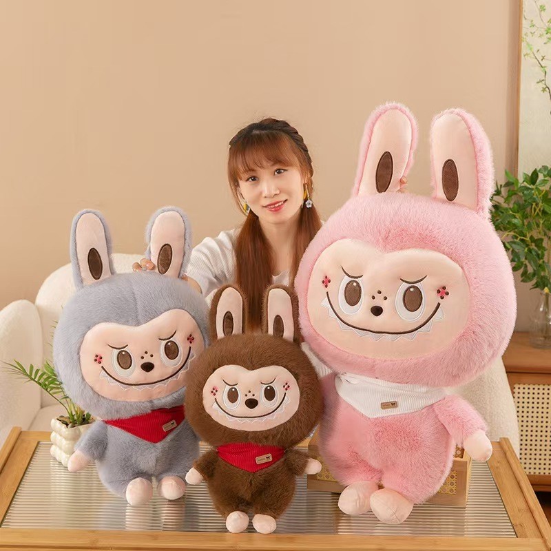 Cute and Adorable Labubu Plush Toy Scarf Version Labubu Children's ...