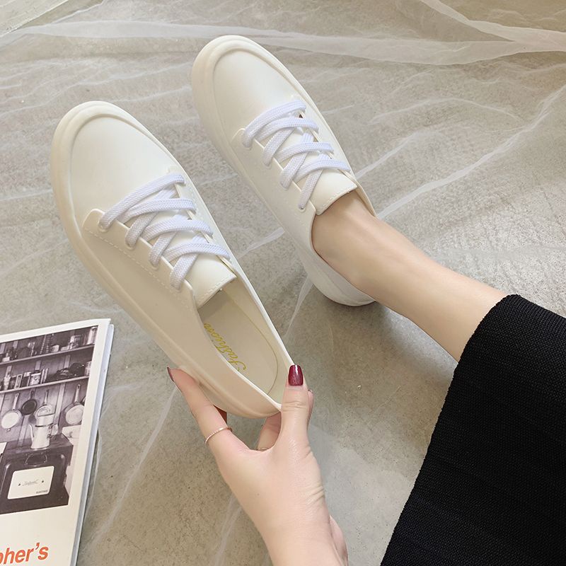 Rain Boots Female Fashion Student Korean Version Simple Cloth Shoes ...