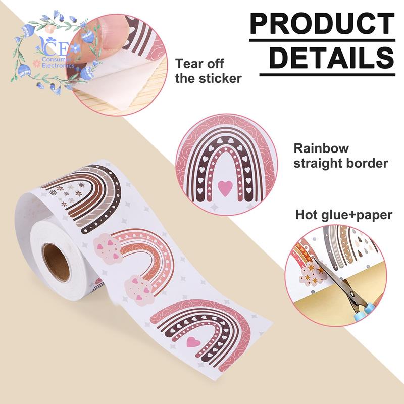 20M Boho Rainbow Bulletin Board Borders Rainbow Straight Borders ...